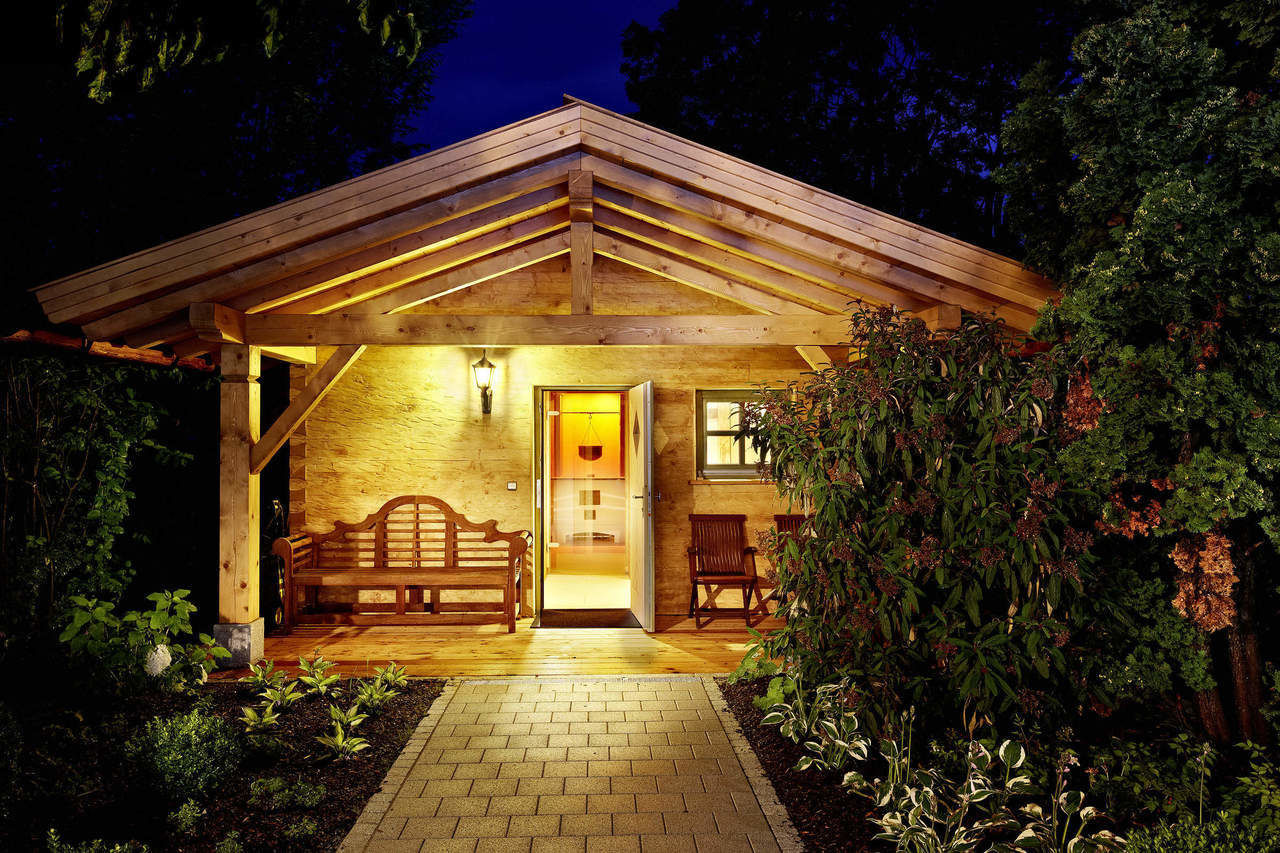 Saunagarten Wellnesshotel in Bodenmais Bayerischer Wald Wellnessurlaub ...